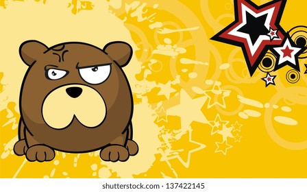 Teddy Bear Ball Cartoon Background Vector Stock Vector (Royalty Free ...