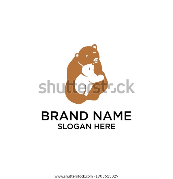Teddy Bear Logo Design Inspiration Stock Vector (Royalty Free ...