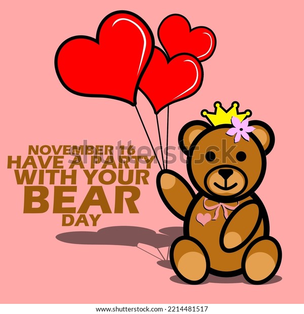 23 Have A Party With Your Bear Day Images, Stock Photos & Vectors ...