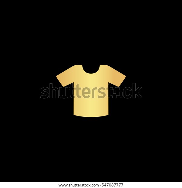 Teeshirt Design Template Gold Symbol Icon Stock Vector (Royalty Free ...