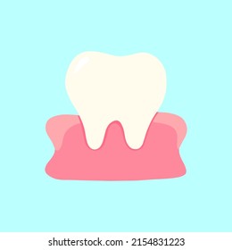 Teeth Gum Flat Vector Illustration Medical Stock Vector (Royalty Free ...
