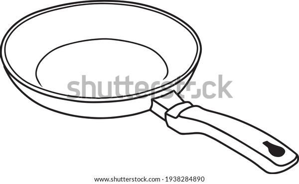 Teflon Line Vector Illustration Isolated On Stock Vector (Royalty Free ...