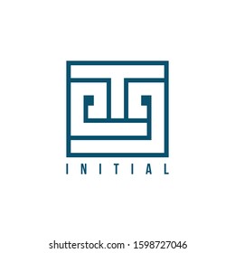 Teg Logo Vector Design About Initials Stock Vector (Royalty Free ...