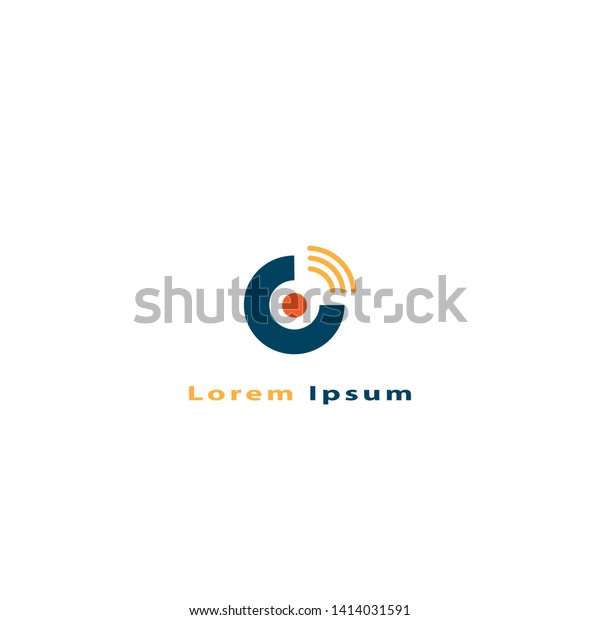Telecommunication Logo Design Inspiration Vector 库存矢量图（免版税）1414031591 ...