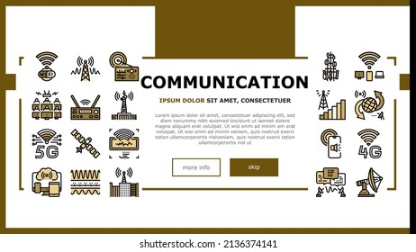 34,266 Telecommunications banner Stock Illustrations, Images & Vectors ...