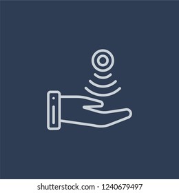 Telekinesis Icon Trendy Flat Vector Line Stock Vector (Royalty Free ...