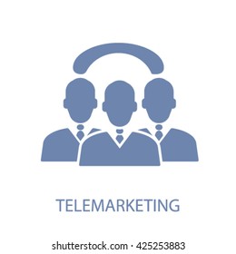 Telemarketing Icon Stock Vector (Royalty Free) 425253883 | Shutterstock