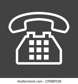 Telephone Analog Set Device Icon Vector Stock Vector (Royalty Free ...