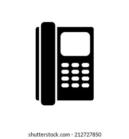 Telephone Black Icon Stock Vector (Royalty Free) 212727850 | Shutterstock