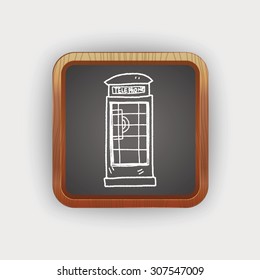 Telephone Booth Doodle Stock Vector (Royalty Free) 307547009 | Shutterstock