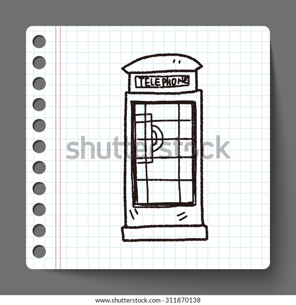 Telephone Booth Doodle Stock Vector (Royalty Free) 311870138 | Shutterstock