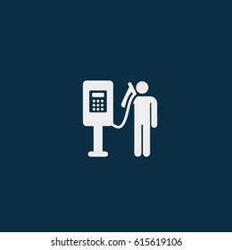 Telephone Box Icon Stock Vector (Royalty Free) 615619106 | Shutterstock