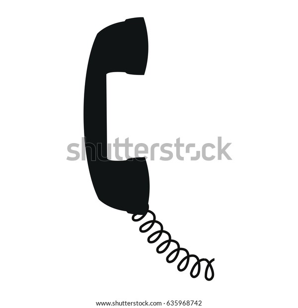 Telephone Cable Curly Communication Image Stock Vector (Royalty Free ...