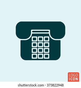 Telephone Icon Old Telephone Symbol Vector Stock Vector (Royalty Free ...