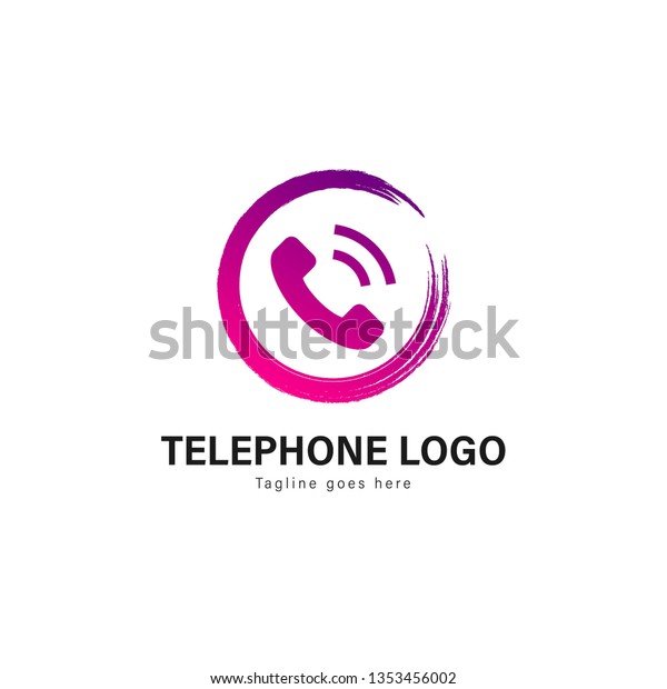 Telephone Logo Template Design Telephone Logo Stock Vector (Royalty ...
