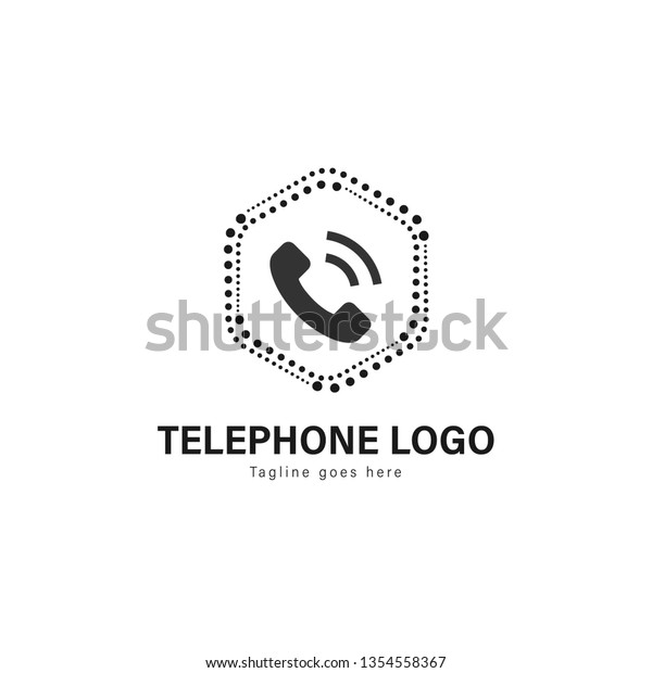 Telephone Logo Template Design Telephone Logo Stock Vector (Royalty ...