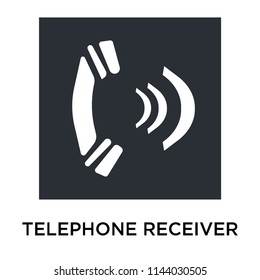 Telephone Receiver Vector Icon Isolated On Stock Vector (Royalty Free ...