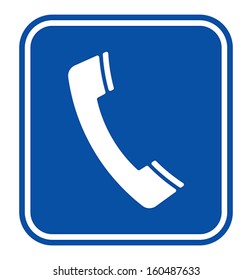 Telephone Receiver Sign Stock Vector (Royalty Free) 160487633 ...