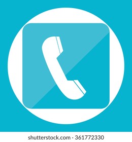 Telephone Round Icon Stock Vector (Royalty Free) 361772330 | Shutterstock