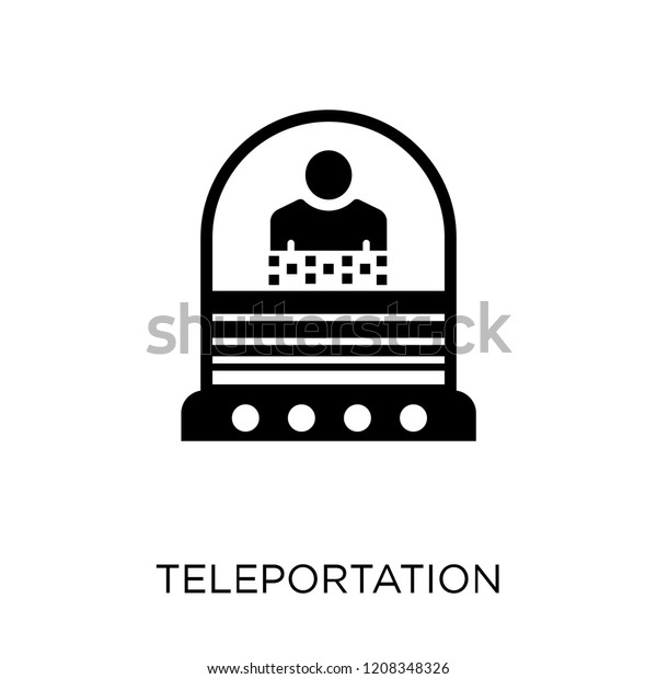 Teleportation Icon Teleportation Symbol Design Future Stock Vector ...