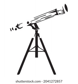 Telescope Hand Drawn Design Element Vector Stock Vector (Royalty Free ...