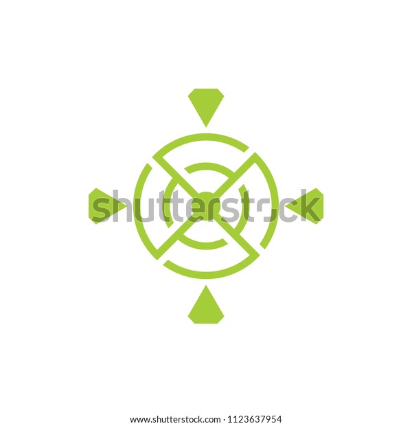 Telescope Target Symbol Logo Vector: vector de stock (libre de regalías ...