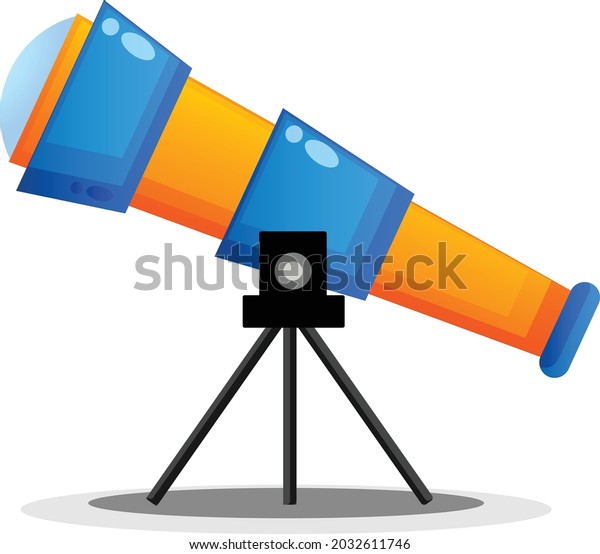 Telescope Vector Art Illustration Stock Vector (Royalty Free ...