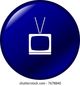 Television Button Stock Vector (Royalty Free) 7678840 | Shutterstock