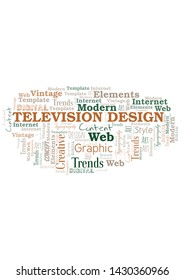 Television Design Word Cloud Wordcloud Made Stock Vector (Royalty Free ...