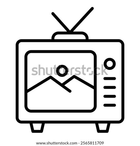 Television Outline | Free download on ClipArtMag