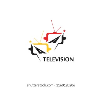 Television Logo Vector Template Stock Vector (Royalty Free) 1160120206 ...