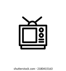 Television Outline Icon Vector Stock Vector (Royalty Free) 2180415163 ...