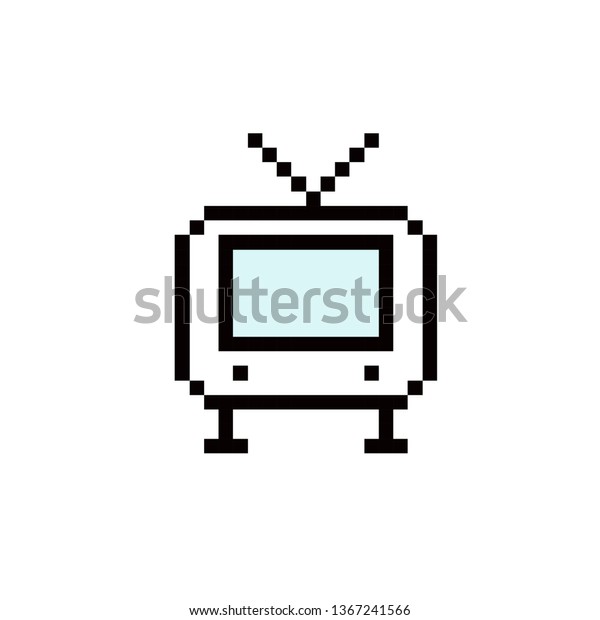 Television Pixel Art Stock Vector (Royalty Free) 1367241566 | Shutterstock