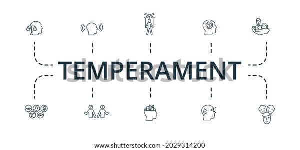 Temperament Icon Set Contains Editable Icons Stock Vector (Royalty Free ...