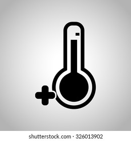 Temperature Above Zero Icon Stock Vector (Royalty Free) 326013902 ...