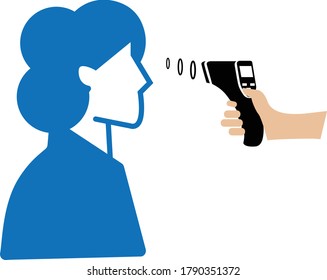 Temperature Check Icon Check Human Body Stock Vector (Royalty Free ...