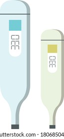 Temperature Check Vector Medical Tool Illustration Stock Vector ...