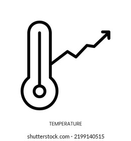 Temperature Icon Line Art Style Design Stock Vector (Royalty Free ...