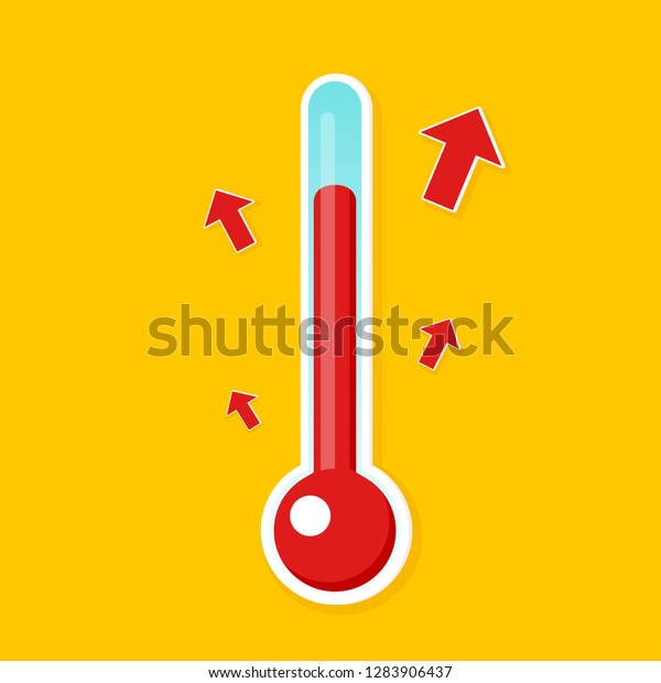 Temperature Rising Icon Clipart Image Isolated Stock Vector (Royalty ...