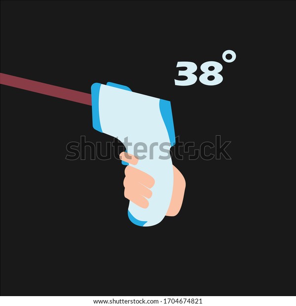 Temperatures Above 38 Degrees Symptoms Corona Stock Vector (Royalty ...