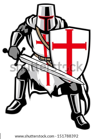 Templar Knight Stock Vector (Royalty Free) 151788392 - Shutterstock