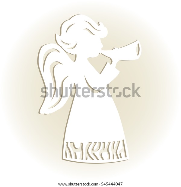 Template Angel Cut Laser Engraved Stencil Stock Vector (Royalty Free ...