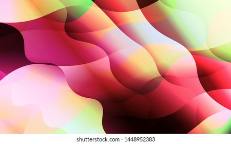 Template Background Wave Wave Shape Design Stock Vector (Royalty Free ...