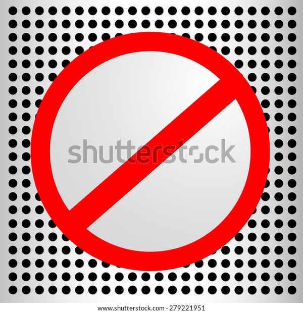 Template Blank Sign Not Allowed Stock Vector (Royalty Free) 279221951