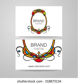 Template Brand Logo Frame Brand Name Stock Vector (Royalty Free ...