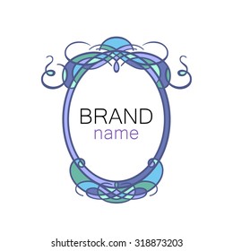 Template Brand Logo Frame Brand Name Stock Vector (Royalty Free ...