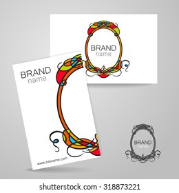 Template Brand Logo Frame Brand Name Stock Vector (Royalty Free) 318873221