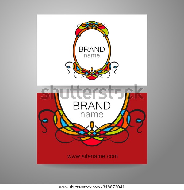 Template Brand Logo Frame Brand Name: เวกเตอร์สต็อก (ปลอดค่าลิขสิทธิ์ ...
