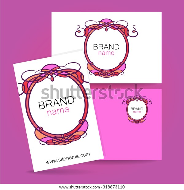 Template Brand Logo Frame Brand Name: เวกเตอร์สต็อก (ปลอดค่าลิขสิทธิ์ ...
