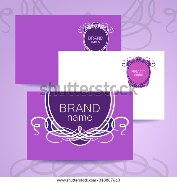 Template Brand Logo Frame Brand Name Stock Vector (Royalty Free) 318887660